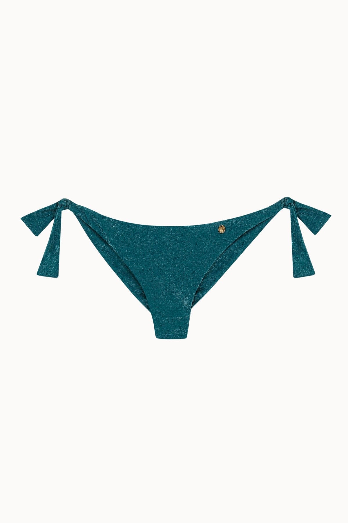 Bikini Brasileño en Verde Botella con Lazos